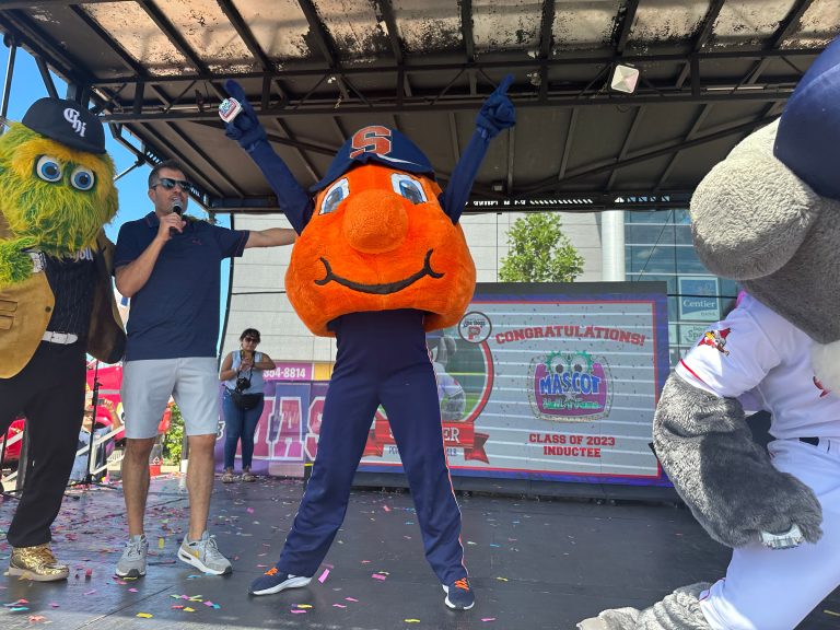 Otto the Orange Inducted into Mascot Hall of Fame - Syracuse University ...